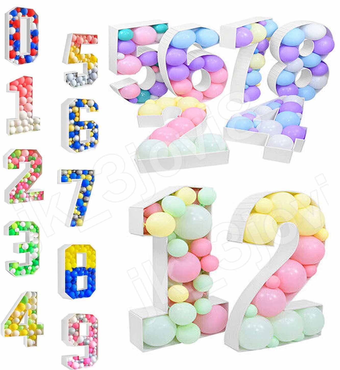"GIANT 0-9 Balloon Numbers Frame Anniversary Party Decor AU Stock" | eBay