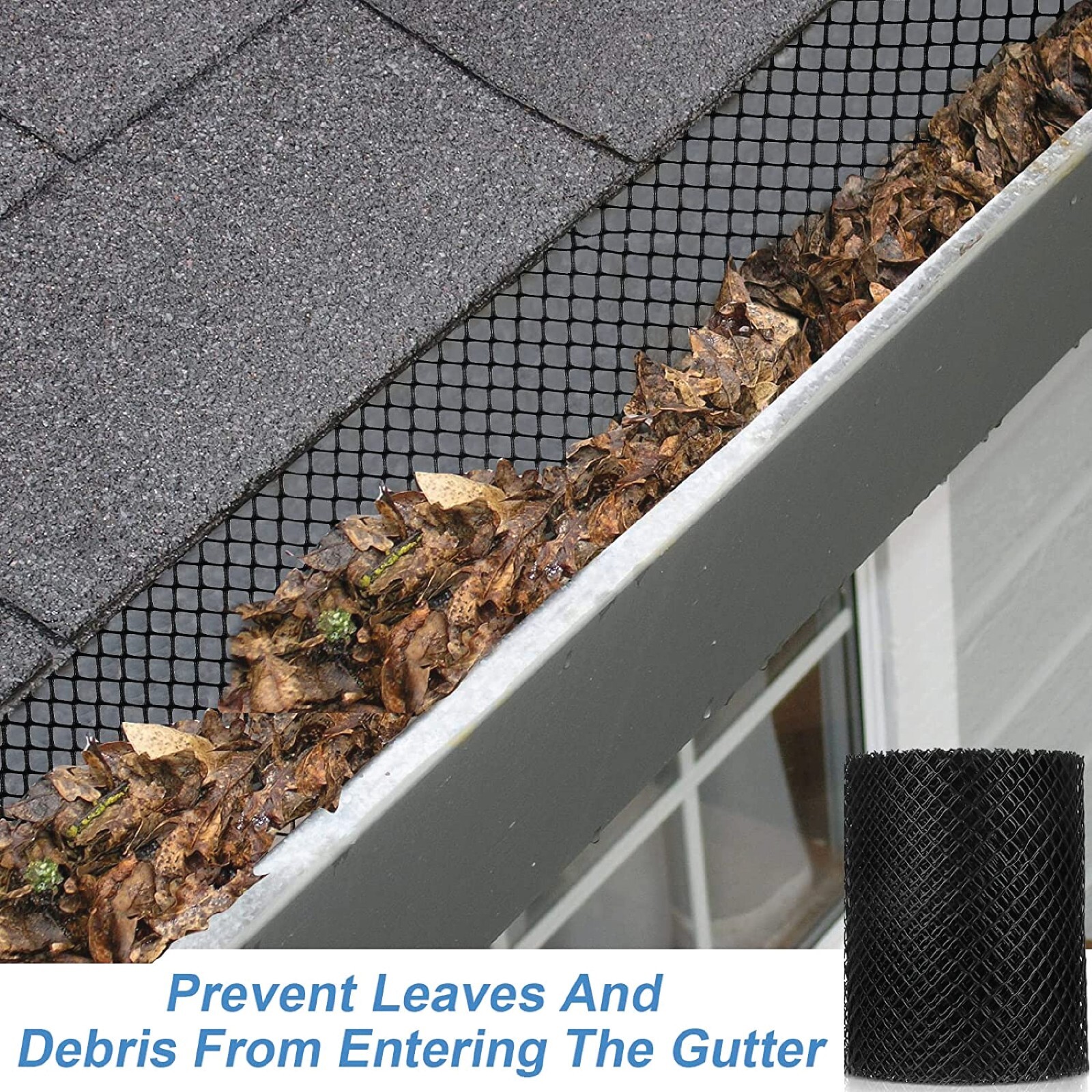 Gutter Mesh Gutter Protection Rolls Protection Debris Leaf Block Guard ...