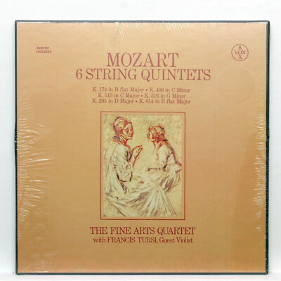 FINE ARTS QUARTET ⸻ MOZART 6 string quartets ⸻ VOX BOX 3xLPs box STILL ...
