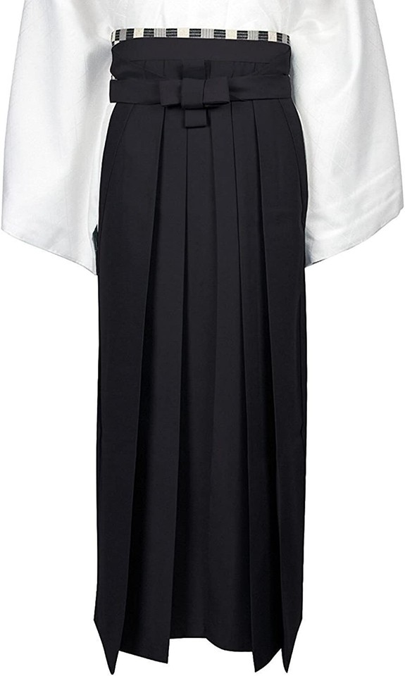 KYOETSU HAKAMA Umanori Washable Japanese Men's Traditional Kimono Black ...