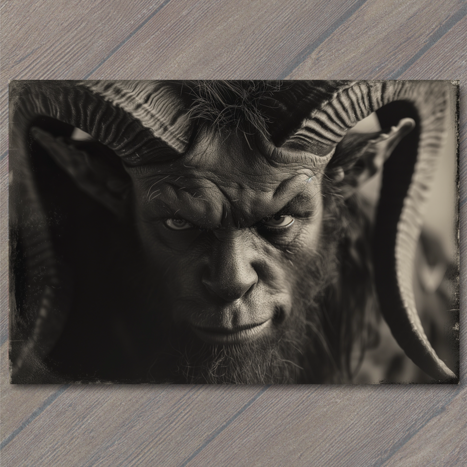 5x7" Satanic Monster Weird Creepy Imaginary Friend Nightmare Scary ...