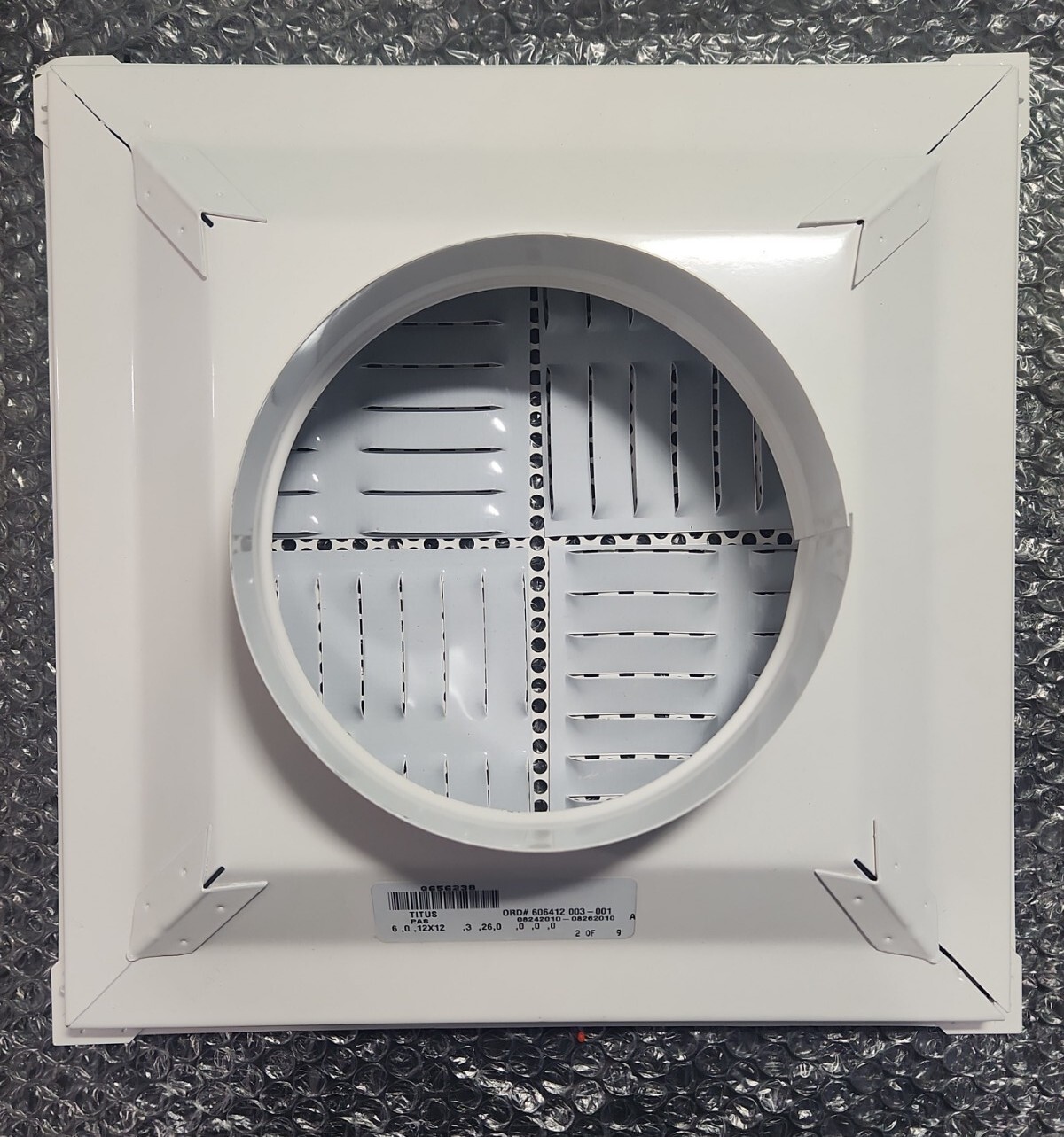 🆕️ TITUS PAS [2] STEEL PERFORATED DIFFUSER 12"X12" ⚡️🇺🇸 SHIP+WARRANTY ...