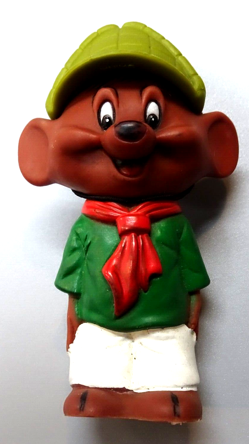 Vintage 1970 Warner Bros Dakin 4 3/4" Speedy Gonzales Mouse Squeek Toy ...