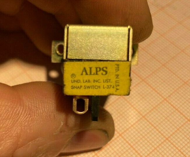 Alps snap switch SDV1P-J (L-362) for vintage amplifiers, pre, decks | eBay