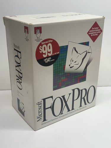 Microsoft FoxPro Database Management System Version 2.5 VTG 1994 STD | eBay