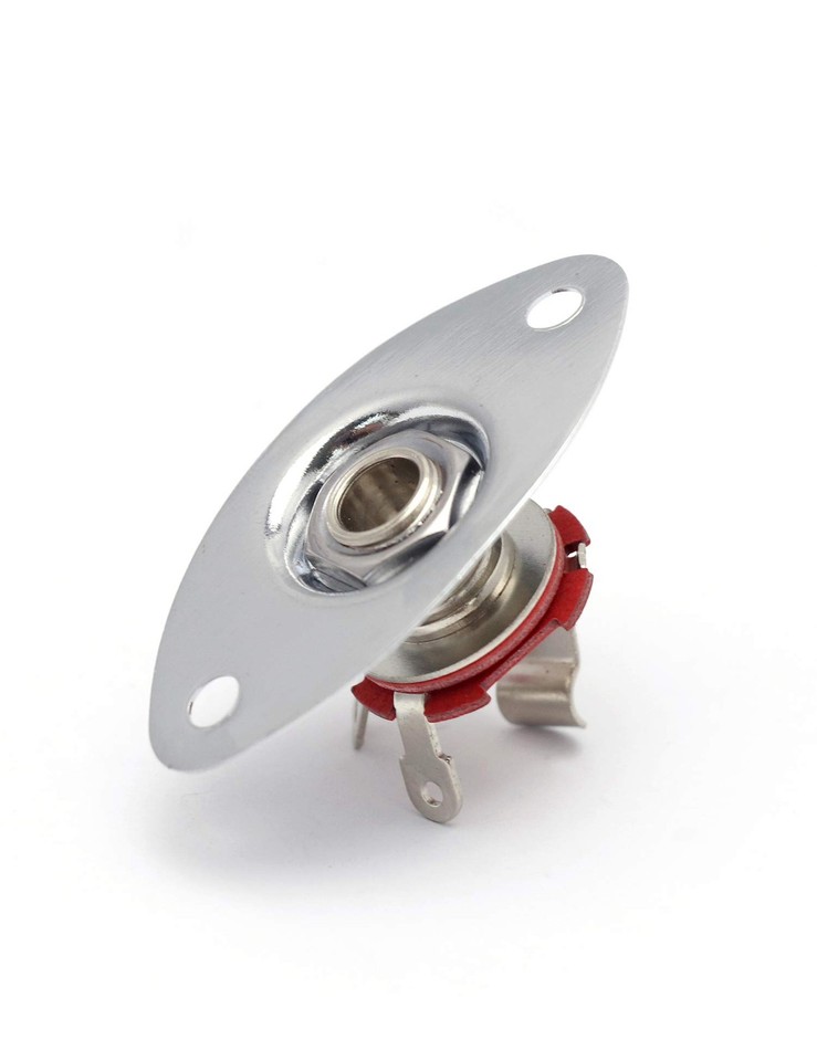 Oval Output Input Jack Plate Socket with Screws for Strat Tele Style ...