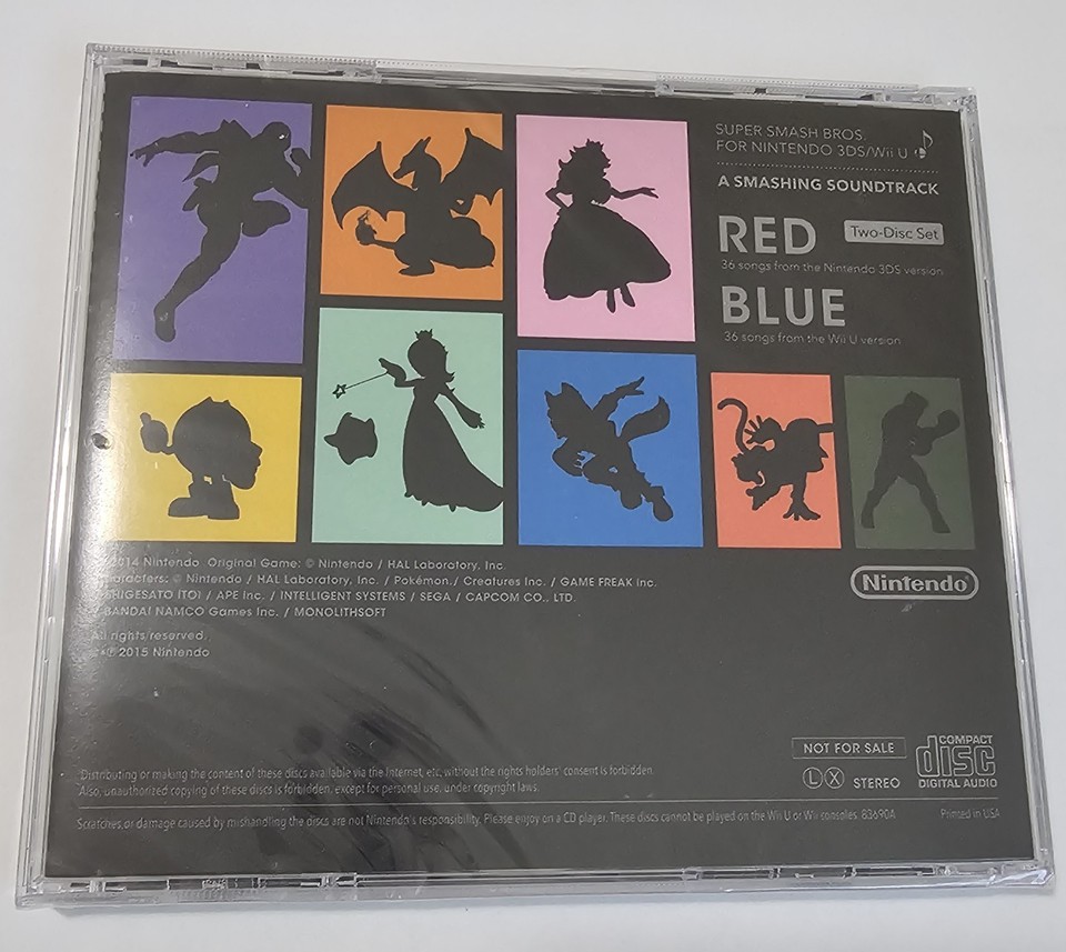 Super Smash Bros. 3DS/Wii U: A Smashing Soundtrack CD Sealed - Club ...