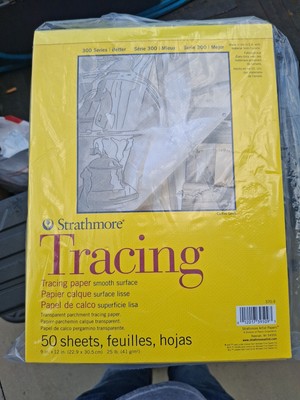 Package Of 6 Strathmore 300 Series Tracing Paper Pad 9 x 12 inch 50 ...