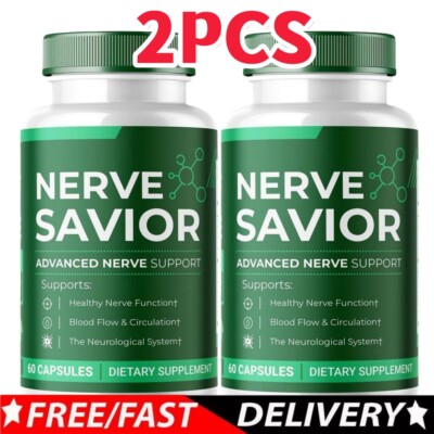 2x Nerve Savior Advanced Nerve Support Formula - Neuropathy Pain Relief ...