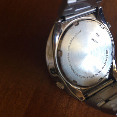 Seiko Alba K2000 Rallymeter V743-6A30 Quartz Black Dial Day/Date From ...