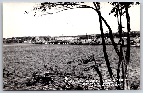 Croton Michigan~Croton Dam Causeway~1950s RPPC | eBay