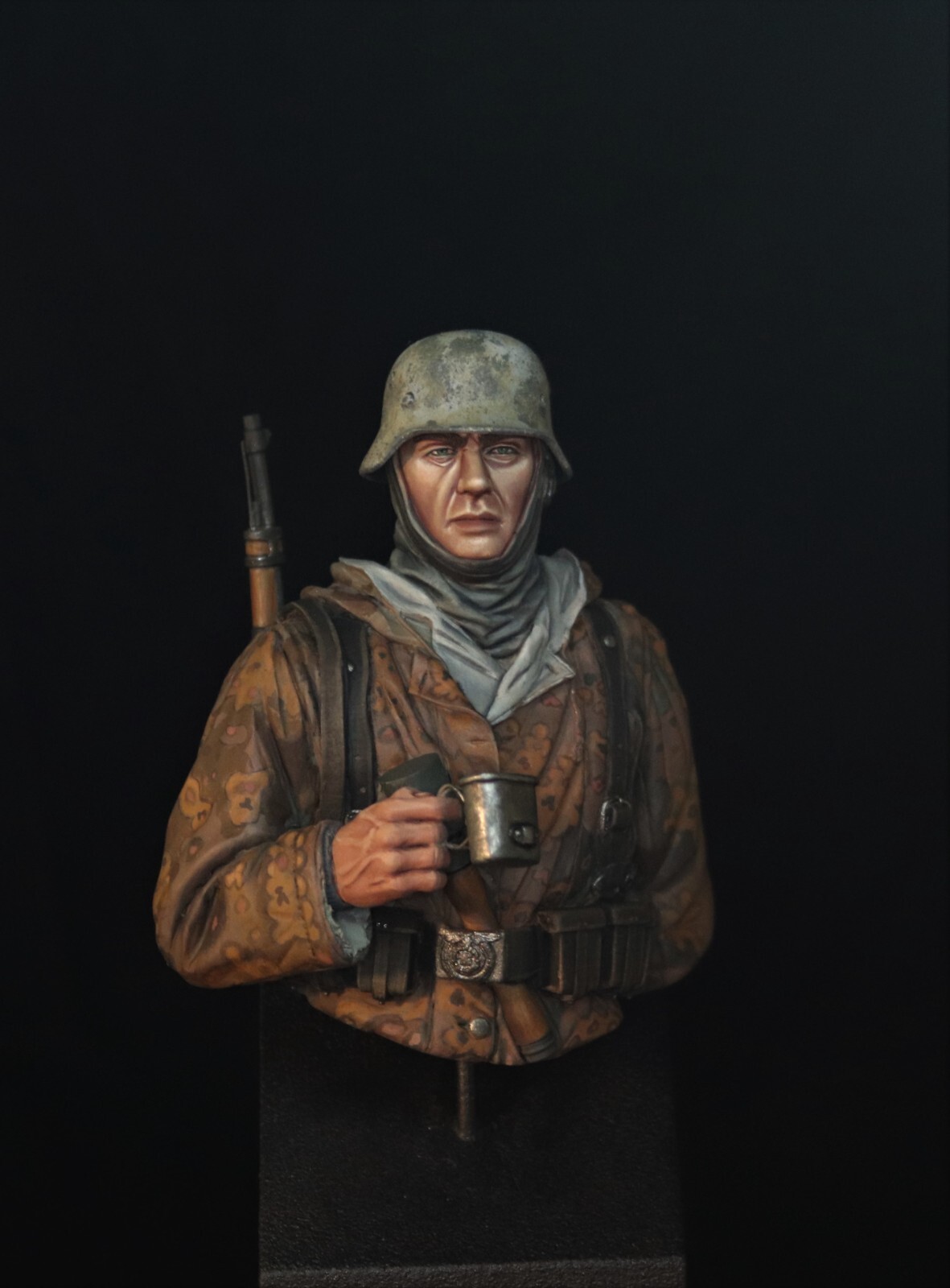 German Grenadier with Camo Jacket (Winter), 1/9th scale resin bust | eBay