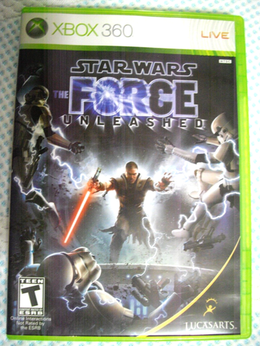 STAR WARS THE FORCE UNLEASHED XBOX 360 LIVE VIDEO GAME WITH MANUAL 2008 ...