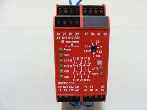Allen Bradley MSR138.1DP / 440R-M23084 Ser B Guardmaster Safety Relay ...