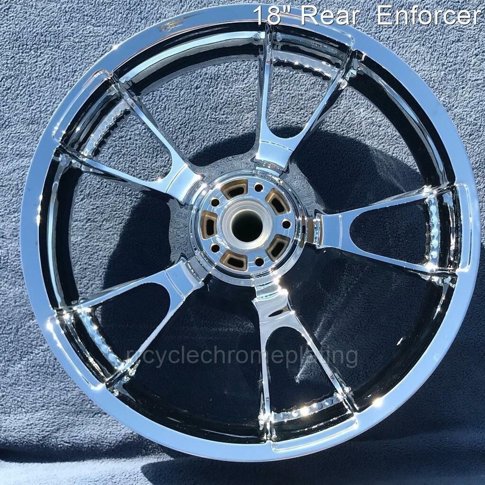 Harley Chrome Street Glide FLHX Enforcer Wheels 2020-23 Rims Exchange ...