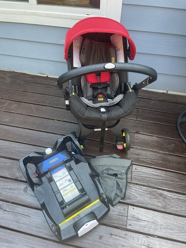 Doona Infant Stroller & Latch Base - Flame Red | eBay