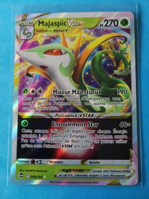 Carte Pokémon Majaspic VSTAR 008/195 Tempête Argentée FR NEUF | eBay