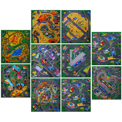 Kinder Spielteppich Auto Straßen Teppich 70 x 80 cm 10 Motive ...