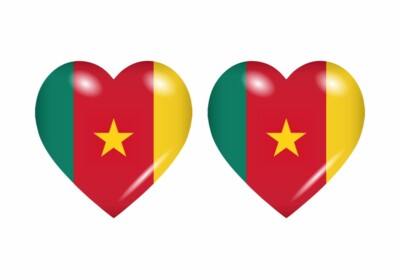 2x Autocollant sticker drapeau coeur CMR cameroun cameroune | eBay