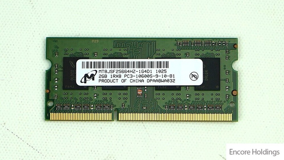 Micron 2GB Memory Module - DDR3 SDRAM - 1333MHz - 204-Pins ...