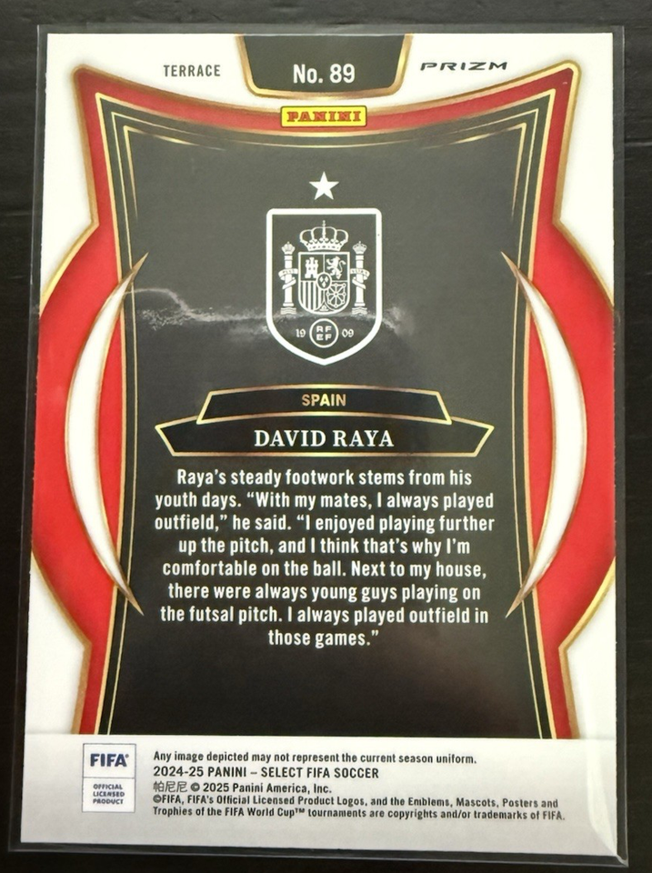 2024-25 Panini Select Fifa - Terrace David Raya #89 Blue Lazer Prizm | eBay