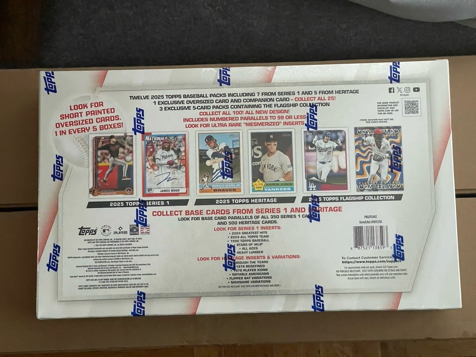 NEW 2025 Topps Baseball The Flagship Collection Series 1 +Heritage 3 ...