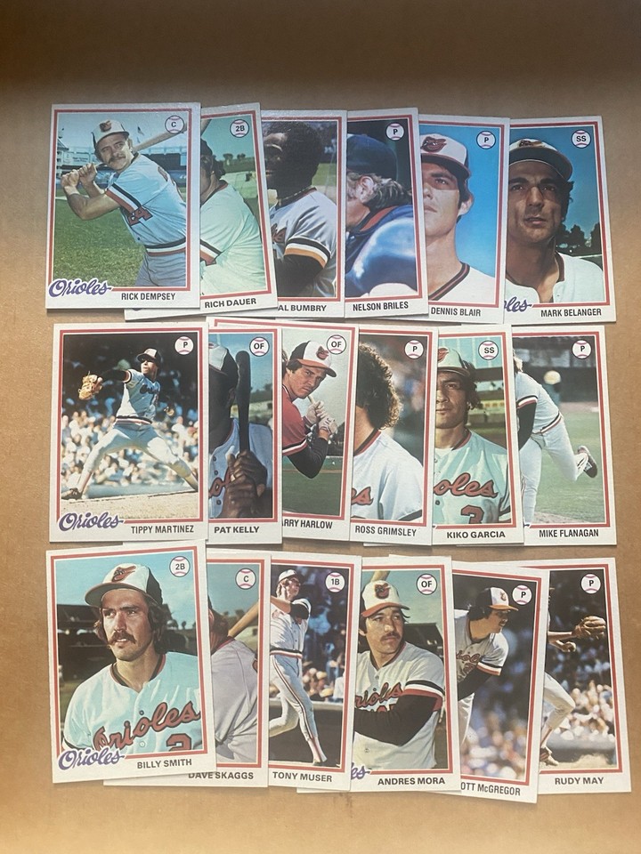 1978 topps baseball Baltimore Orioles Team Set Sharp MT Condition | eBay