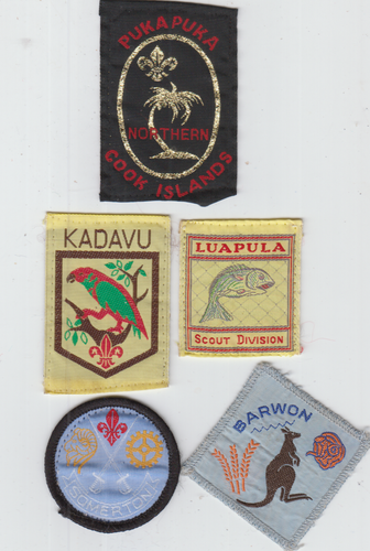 Boy Scout Badges Overseas x 5 inc PUKA PUKA NORTHERN COOK ISLANDS | eBay