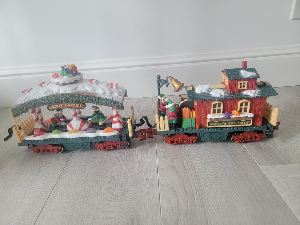New Bright Holiday Express Christmas Elves Santa animated train set | eBay