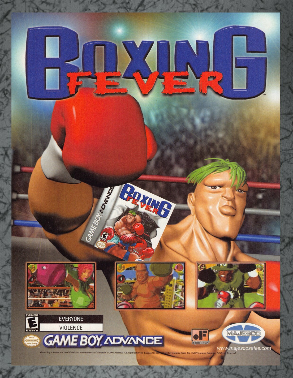 Boxing Fever Nintendo Game Boy Advance GBA - Print Ad Original Art 7 ...