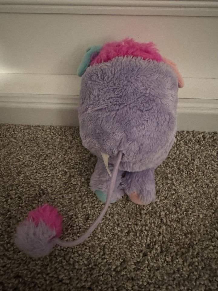 VTG 1986 Mattel Popples Pretty Bit 8" Plush Pink Purple Blue Stuffed ...