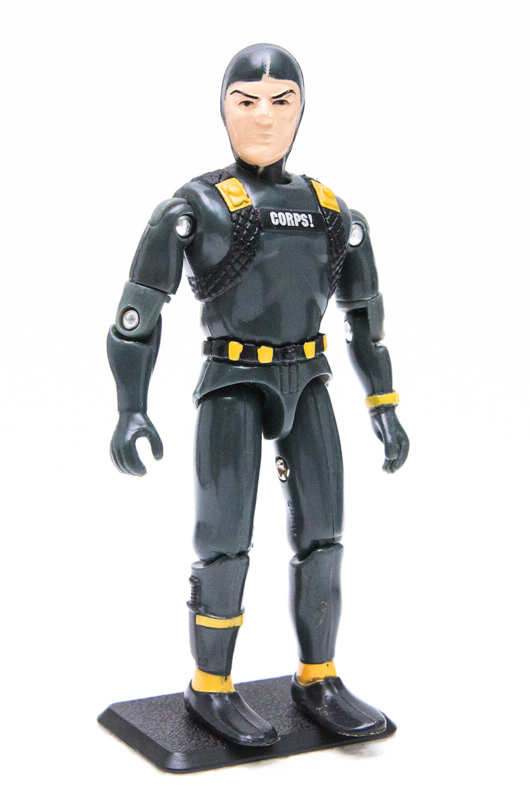 Vintage 1986 Lanard The CORPS “SHARK” v6 Action Figure | Gray Yellow ...