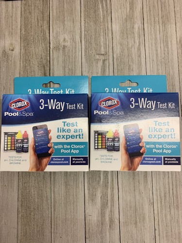 Lot Of 2 Clorox Pool & Spa 3-Way Water Test Kit Testing pH Chlorine ...