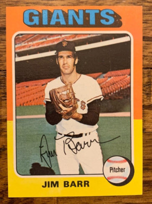 1975 TOPPS BASEBALL JIM BARR #107 NRMT | eBay