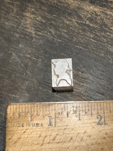 Printing Block “ Boy Scout Image, Profile “ Lead Block, Nice Image! | eBay