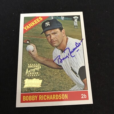 2001 Topps Team Topps Legends Bobby Richardson Autograph Auto #TT48F ...