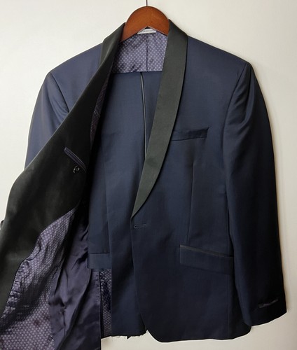 Ted Baker 'Josh' Trim Fit Navy Shawl Lapel Tuxedo Size 40 Short $ 1,095 ...