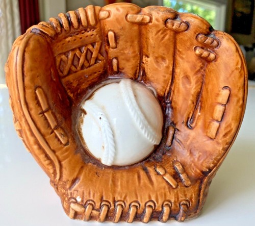 Vintage BASEBALL GLOVE MITT HOLDER - PLANTER by Relpo 1980 | eBay