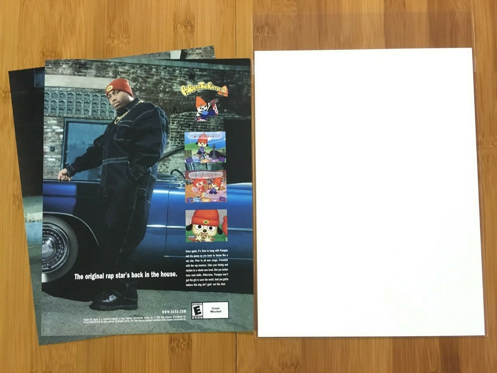 2002 Parappa the Rapper 2 PS2 Playstation 2 Vintage Print Ad/Poster ...