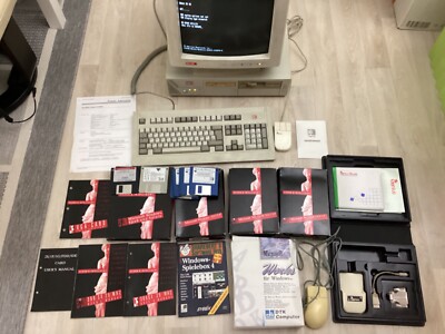 Escom 386er Pc komplett volle Funktion, versiegelt, win3.1 + Programme ...