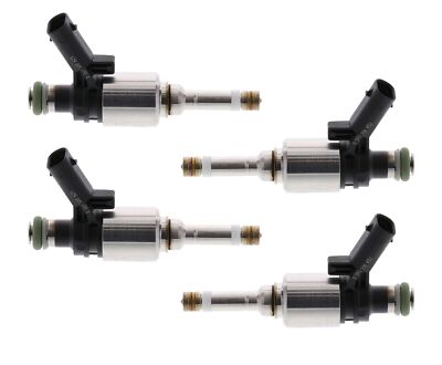 Bosch New High-pressure GDI Set of 4 Fuel Injectors For Audi Volkswagen ...