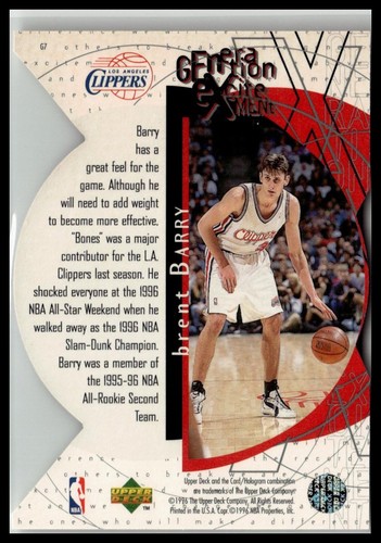 1996-97 Upper Deck #G7 Brent Barry Generation Excitement | eBay