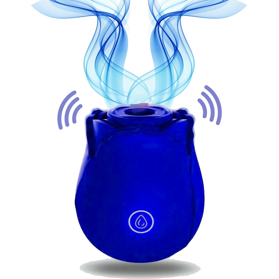 Rose Sucking Vibrator Clitoral G-spot Suction Thrusting Dildo Sex Toy ...