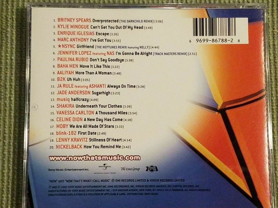 NOW THAT'S WHAT I CALL MUSIC #10 CD U.S. SERIES FREE SHIPPING | eBay
