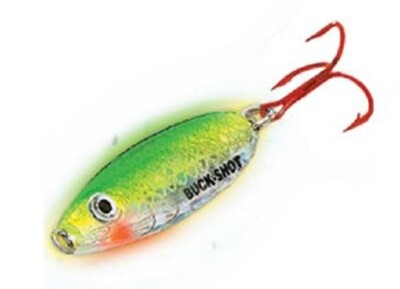 Northland Tackle Buck Shot Rattle Spoon 7 - Super Glow Perch - Ice Lure ...