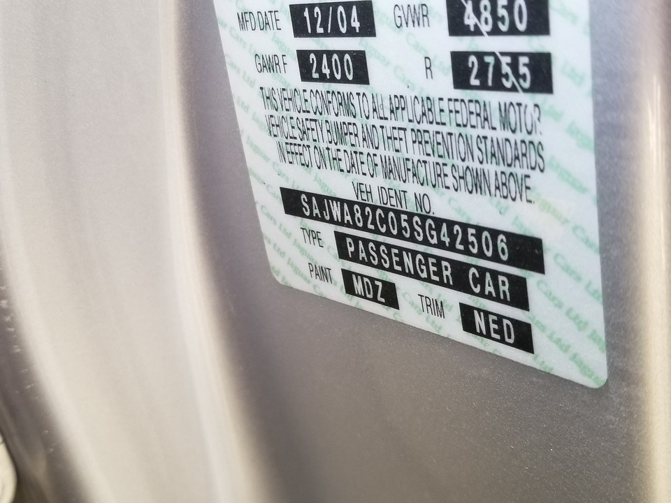 2004-05-06-2007 JAGUAR XJ8 XJR SUPER V8 VANDEN PLAS REAR BUMPER COVER ...