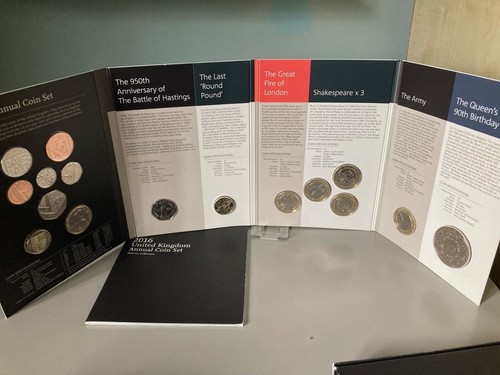 Royal Mint BU 2016 United Kingdom Annual Coin Set 16 Coins BUNC damaged ...