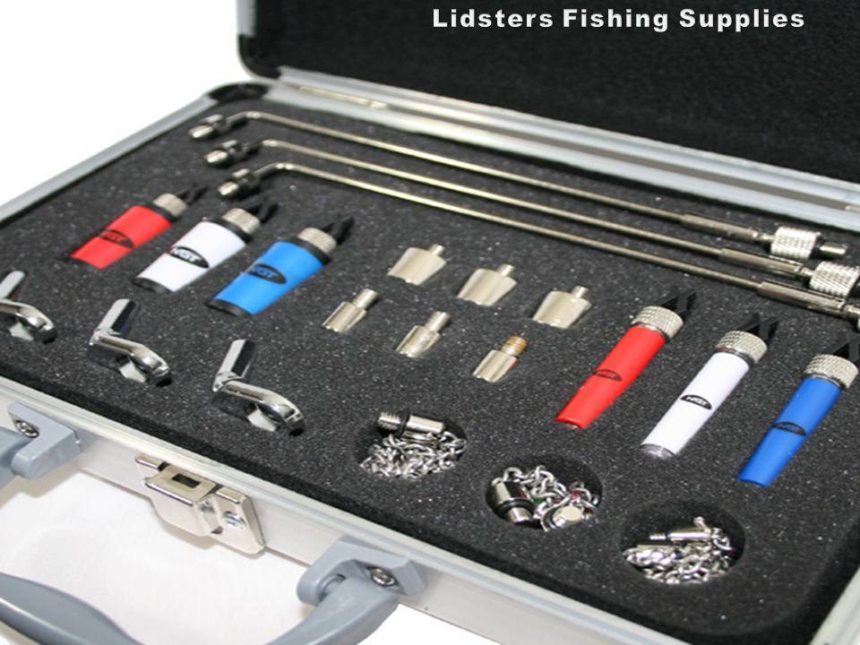 NGT Complete Midi / Maxi Deluxe Fishing Indicator Set In Case Carp ...