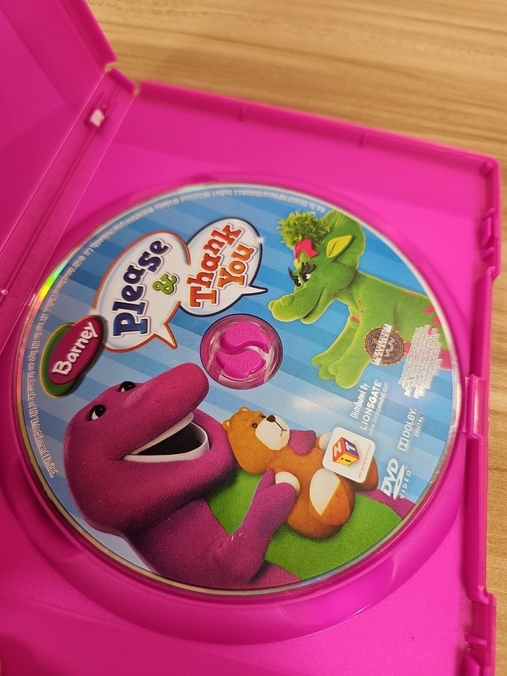 Barney Please & Thank You DVD Kids Manners Musical 20 Songs Lionsgate ...