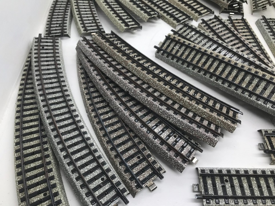 MARKLIN HO M SERIES BULK LOT OF Ex LAYOUT TRACK & POINTS 50 + ITEMS ...